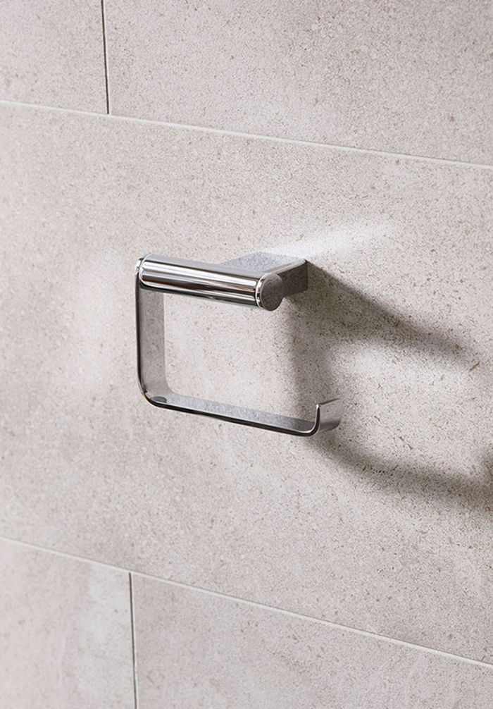 Miami Toilet Roll Holder Chrome - Miller Bathroom